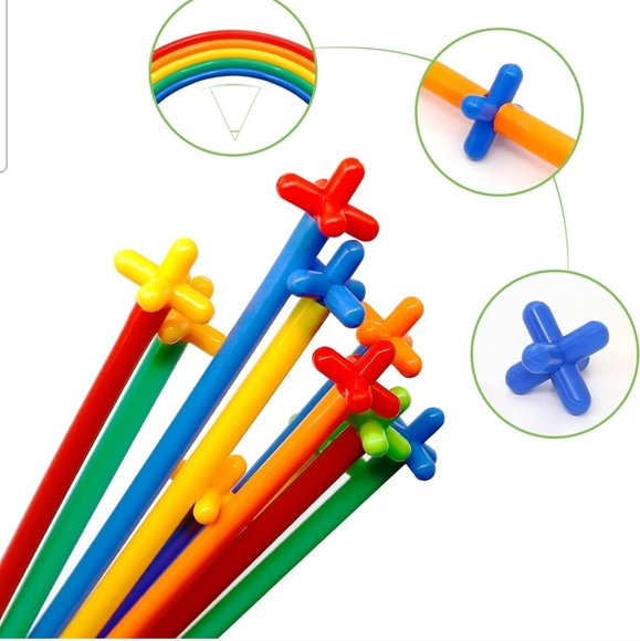 Creative | Toys | Straw Toys 45pcs Stem Building Toys Aged For 3 ...